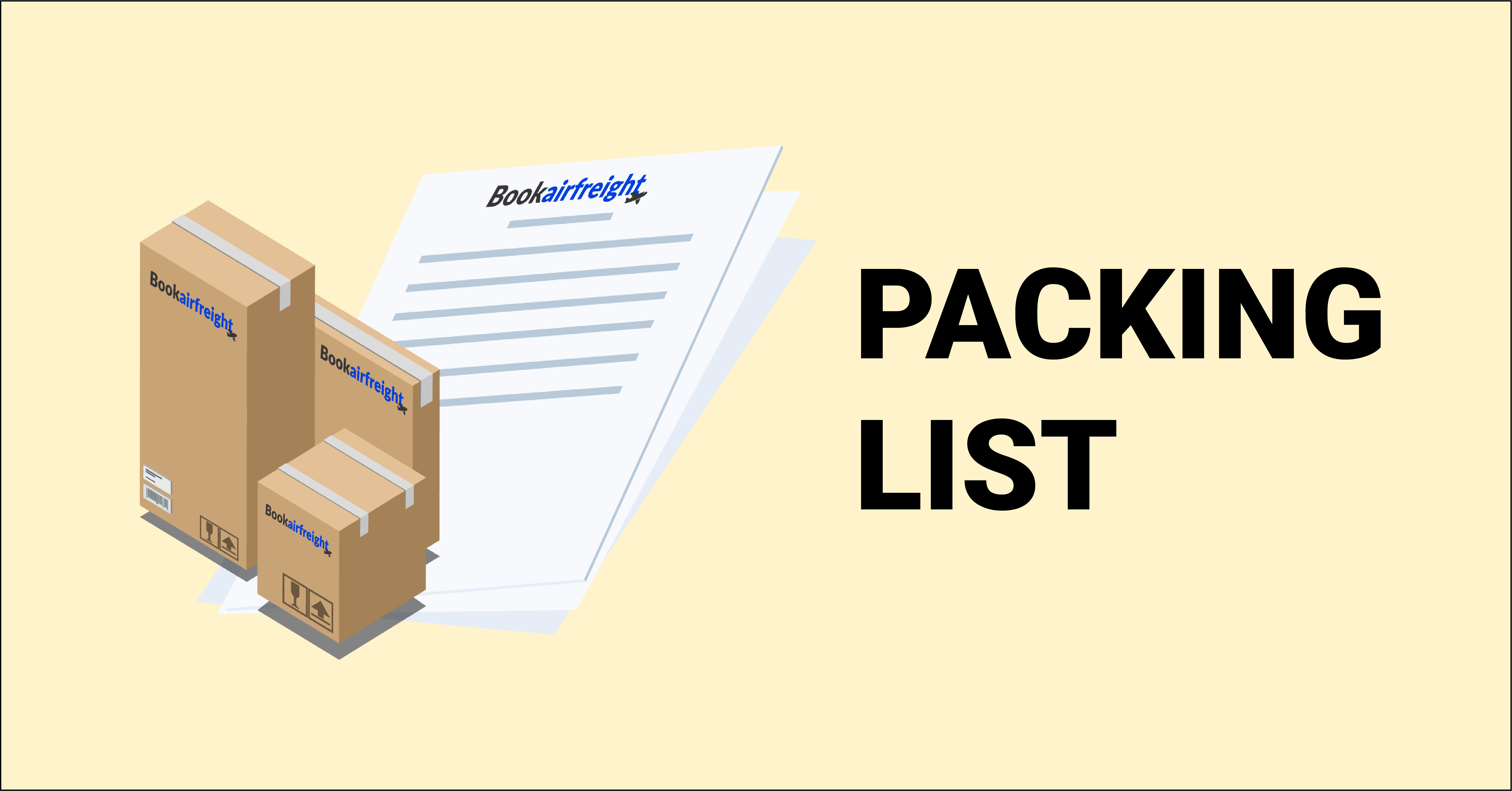 Packing List Bookairfreight Shipping Terms Glossary Packing List Bookairfreight Shipping Terms Glossary